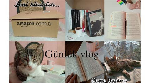 Günlük Vlog Okuma Maratonu Yeni kitaplar Amazon hediyekitap vlog beyazkalp YouTube
