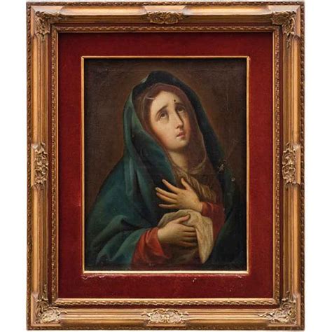 Virgen Dolorosa MÃƒâ€°xico Siglo Xviii Ãƒâ€œleo Sobre Tela 40 X 30
