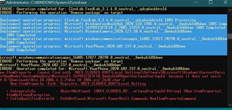 stuck at microsoft 549981c3f5f10 8wekyb3d8bbwe cortanastartupid