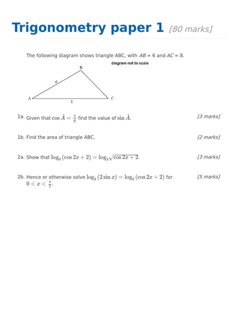 Trigonometrypaper1 Pdf Trigonometry Classical Geometry