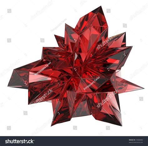 Beautiful Ruby Crystal Stock Illustration 72068083 Shutterstock