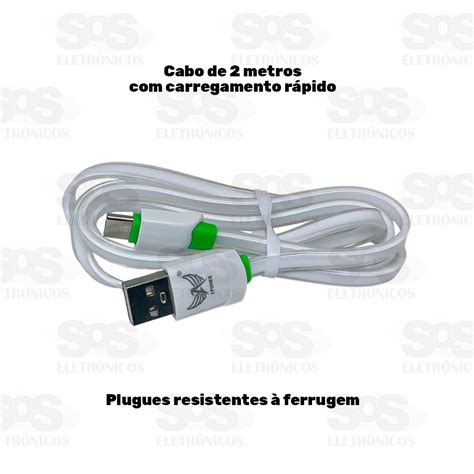 Cabo De Dados Micro Usb V8 2 Metros Altomex Al 306 V8