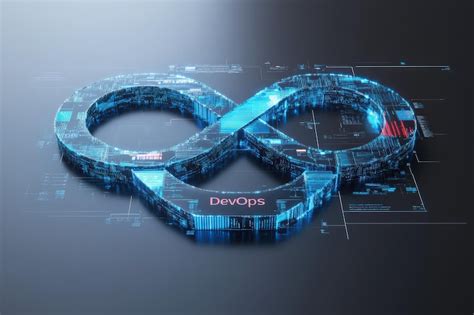 A Digital Infinity Loop Symbolizes The Devops Methodology Showcasing A