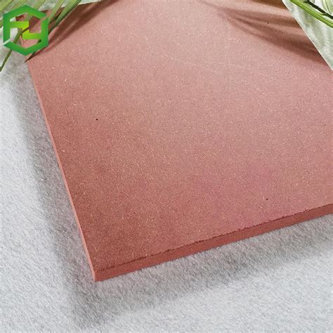 Wholesale 18mm Colored Mdf Fireproof Mdf Fire Resistant Fire Rated Red
