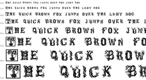 Tree Like Font By Manfred Klein Fontriver