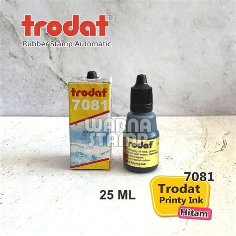 Jual TINTA STEMPEL TRODAT PERMANENT TRODAT 7081 UKURAN 25 ML TINTA