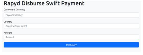 How To Set Up A Swift Payout With Rapyd Disburse Api 👓 Blog Rapyd
