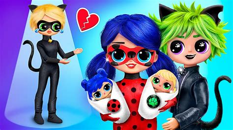 레이디버그에게 무슨일이 클로누아르 Vs 캣누아르 30가지 엘오엘 오엠쥐 만들기 Youtube