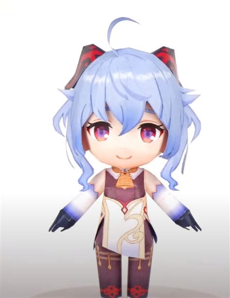 Papercraft Chibi Ganyu Genshin Impact