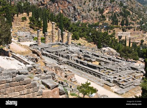 Oracle Of Apollo At Delphi Stock Photos Oracle Of Apollo At Delphi