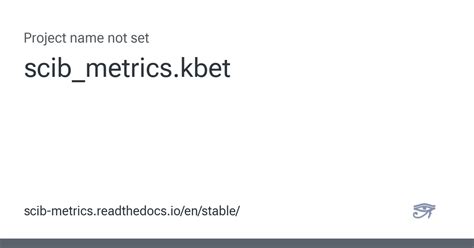 scib metrics kbet — scib metrics