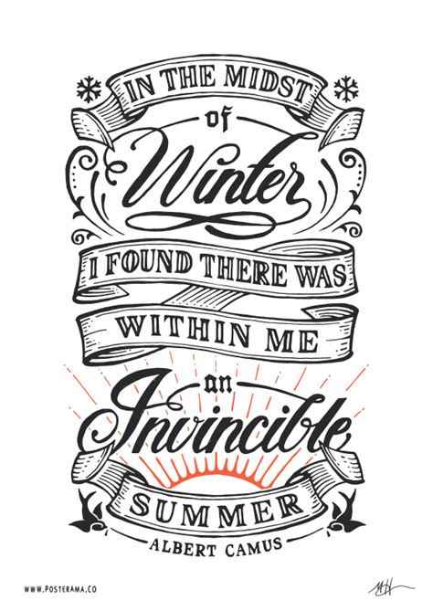 Albert Camus Invincible Summer Poster 2