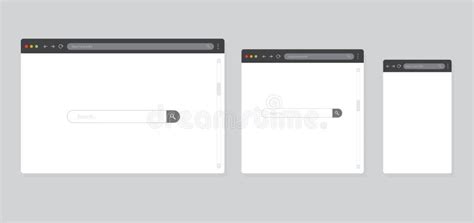 Modern Browser Mockup For Website Webpage User Interface Internet