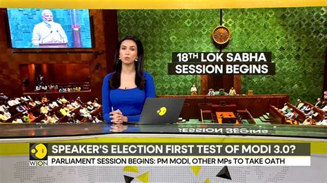 First Session Of 18th Lok Sabha Begins Newly Elected Mps To Take Oath