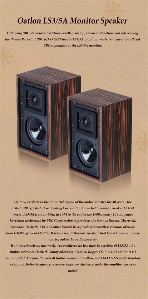 Ls3 5a Hifi Speaker Premium Bookshelf Sound Experience