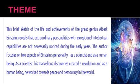 A Truly Beautiful Mind Albert Einstein Class Ix Pptx