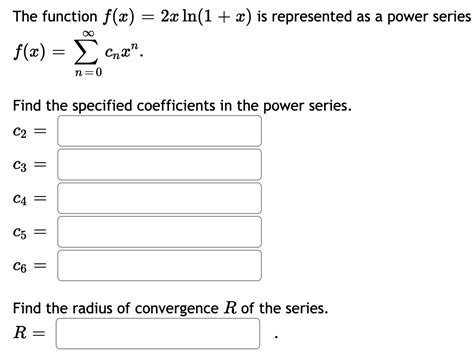 Solved The Function Fx2xln1x Is Represented