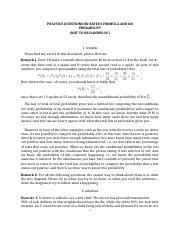 Practice On Bayes Solutions Docx PRACTICE QUESTIONS ON BAYES S FORMULA AND ON PROBABILITY NOT
