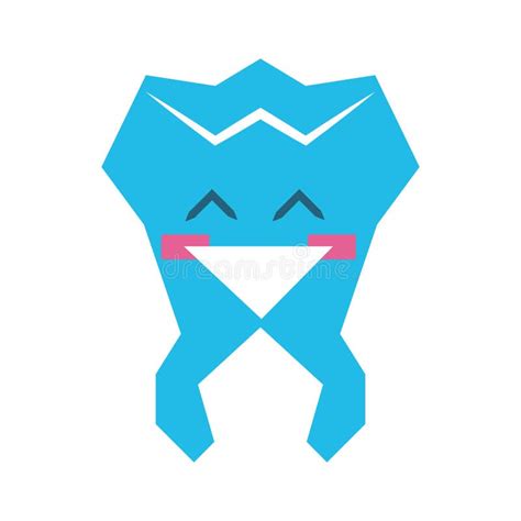 Cartoon Tooth Icon Dental Care Design Vector Graphic Stock