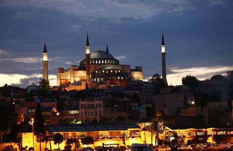 Hagia Sophia Open At Night