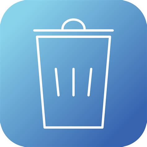 Beautiful Dustbin Line Vector Icon 17212380 Vector Art At Vecteezy