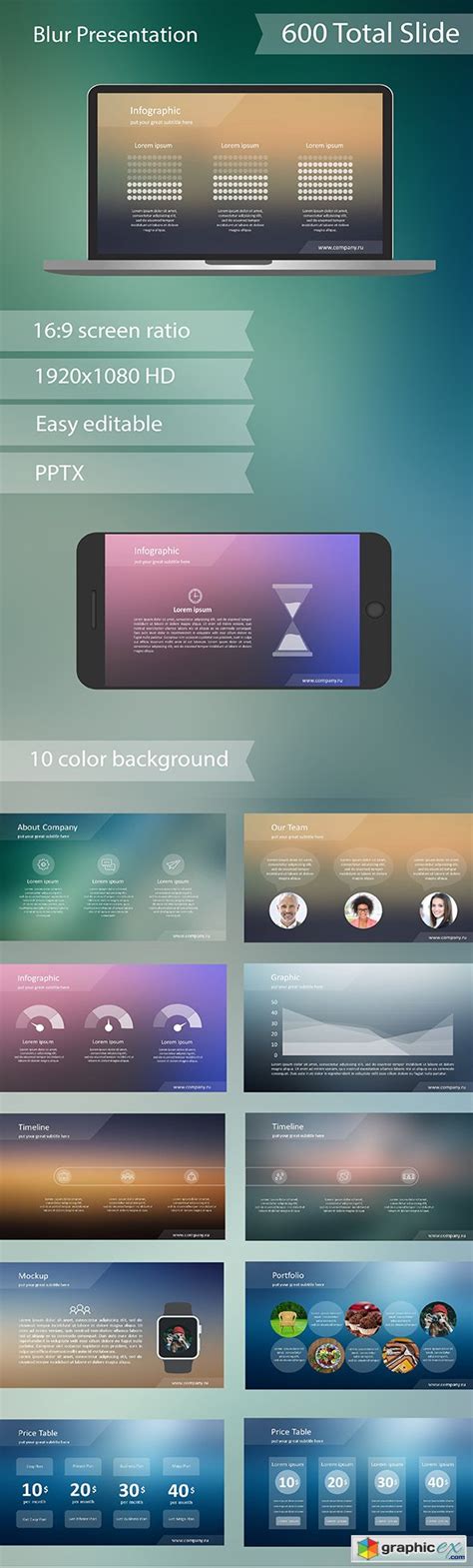 Blur PowerPoint Presentation Free Download Vector Stock Image Photoshop Icon