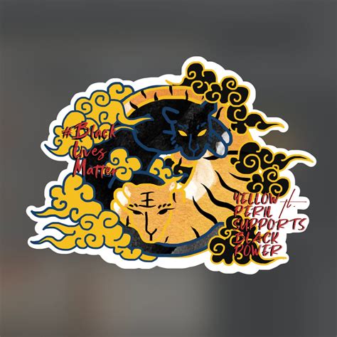 Yellow Peril Supports Black Power Etsy
