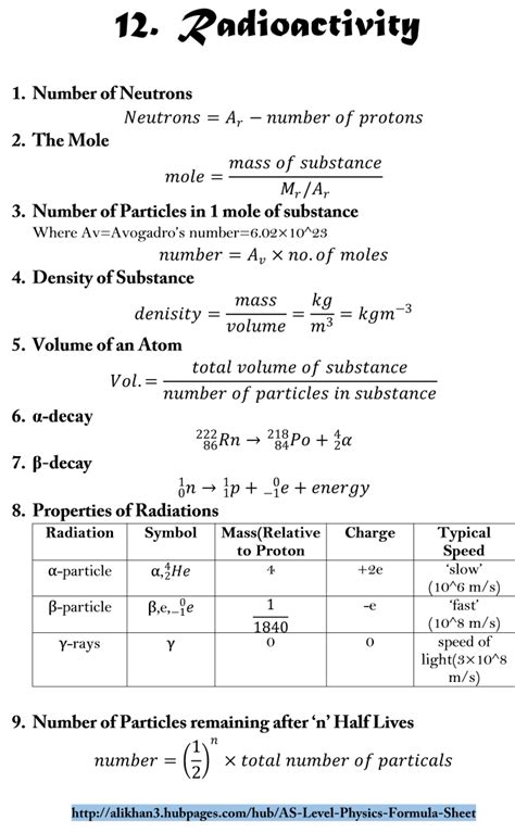 Igcse Physics Formula Sheet Glenntinnolan