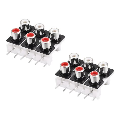 Salida Concéntrica Av 6 Rca Jack Hembra 9 Pin Conector Enchufe Montaje