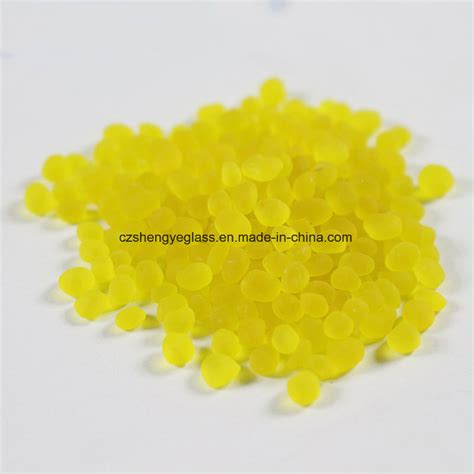 Bright Yellow Color Small Galss Beads Solid Glass Balls And 4mm 5mm