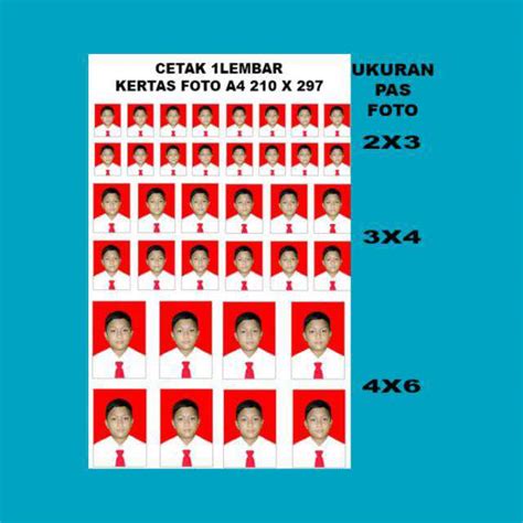 Standar Ukuran Foto 2R 3R 4R 5R 6R 8R 10R 20R 30R