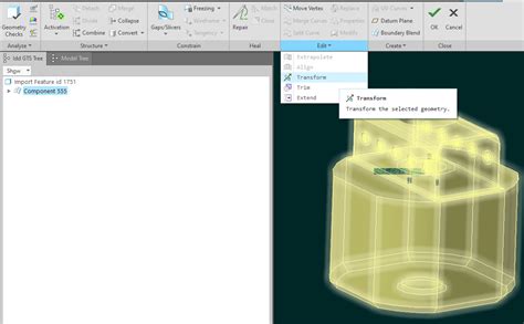 Solved Relocate Csys In Imported Part Ptc Community
