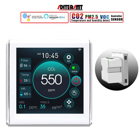 Smart Air Quality Controller For Co2vocpm25 Sensoracec 0 10v