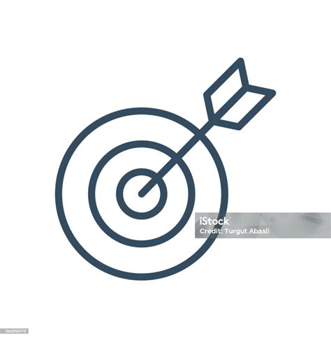 Icône De Ligne Cible Symbole De Stratégie De Ciblage Marketing Visez