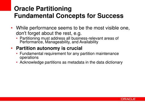 PPT Oracle Partitioning Yesterday Today And Tomorrow PowerPoint