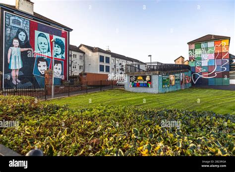 Political Murals In Londonderry Northern Ireland United Kingdom Stock