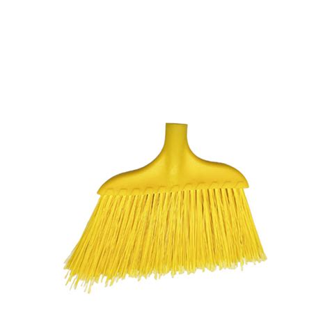Yellow Soft Bristle Indoor Broom With Long Handle Made In Malaysia