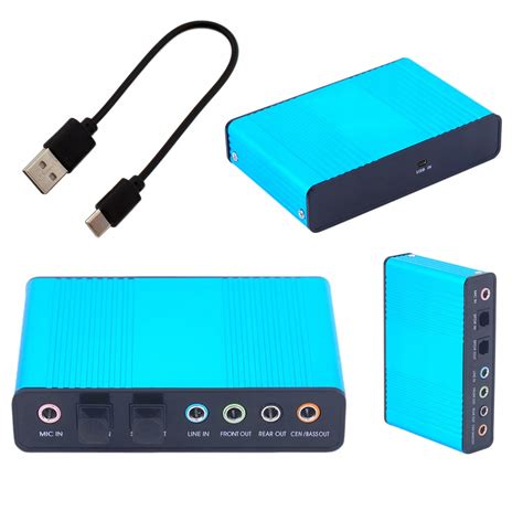 Karta DŹwiĘkowa ZewnĘtrzna Muzyczna Usb 7 1 3d Spdif Mini Jack 3 5mm