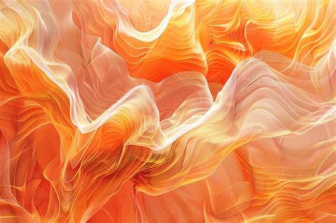 Premium Photo Layered Abstract Orange Structures