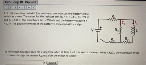 Solved Two Loop RL Circuit A Circuit Is Chegg Com