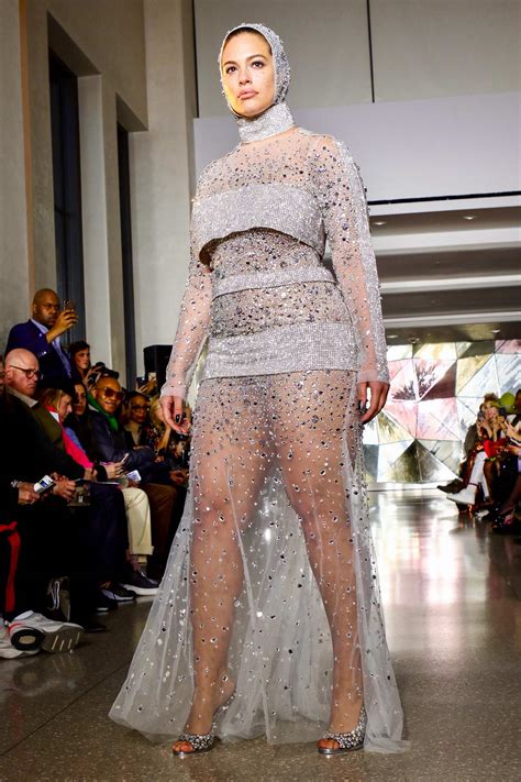 Ashley Graham Walks The Runway At The Christian Siriano Show During New