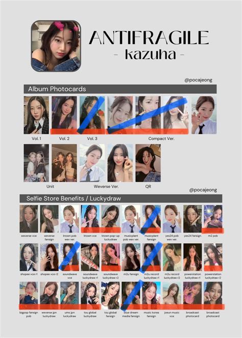 Wtb Le Sserafim Kazuha Antifragile Chaewon Sakura Yunjin Eunchae