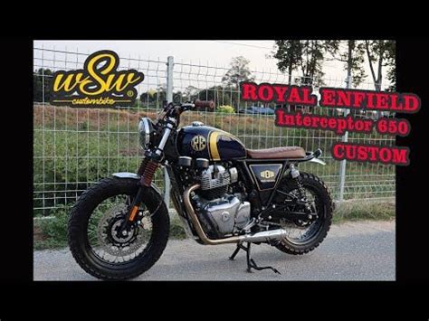 ROYAL ENFIELD INTERCEPTOR CUSTOM TRACKER STYLE BY WSW CUSTOM BIKE THAILAND Interceptor