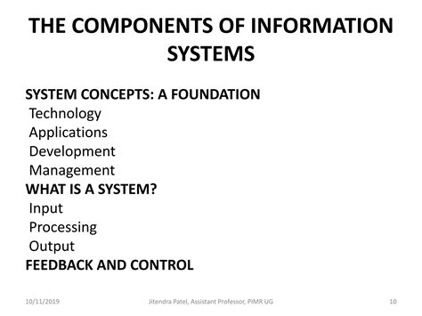 Introduction To Information System Pptx