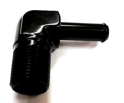 38 Npt To 38 Inch 90 Degree Push On Hose Fittingshow Polished Black