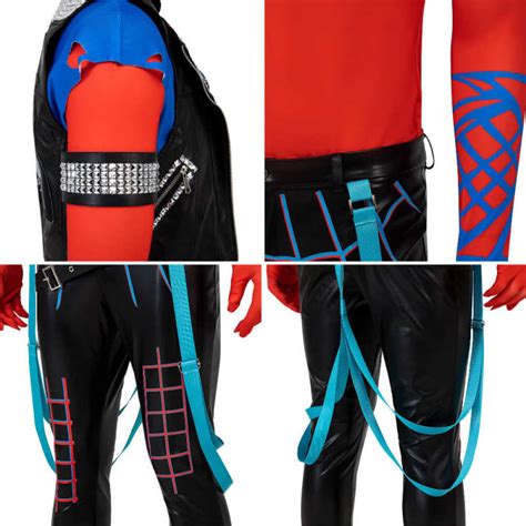 Spider Punk Costume Spider Man Across The Spider Verse Hobie Brown