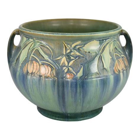Roseville Baneda Green 1932 Art Pottery Jardiniere Planter For Etsy