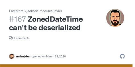 zoneddatetime can t be deserialized · issue 167 · fasterxml jackson