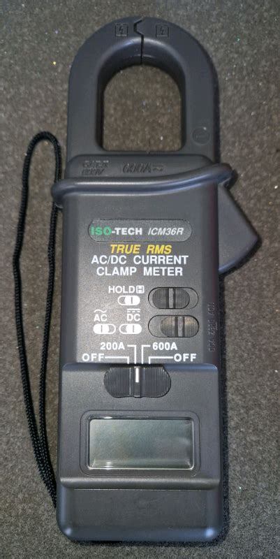 iso tech clamp meter true rms 600a ac dc icm 36r brand new in