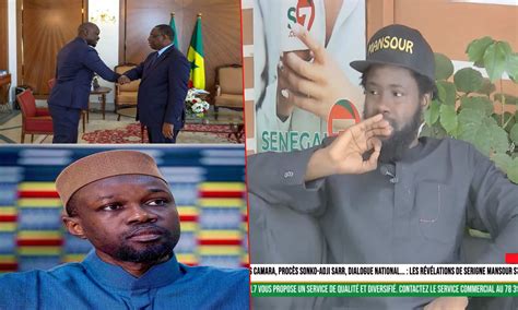 Vidéo Mansour Sy Cissé Ousmane Sonko Peut Participer Au Dialogue